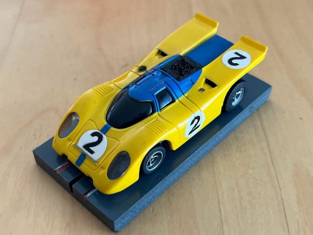 Faller/Aurora AFX Porsche 917K gelb/blau mit Fahrlicht | Kaufen auf Ricardo