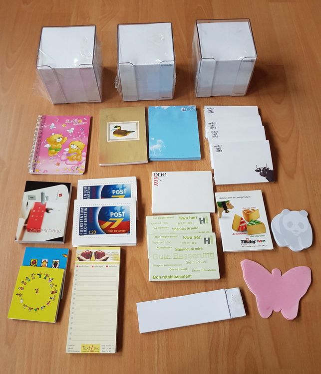 NOTITZZETTEL & ZETTELBOXEN (NEU) (Neu (gemäss Beschreibung)) in Sax für CHF 14 – mit Lieferung ...