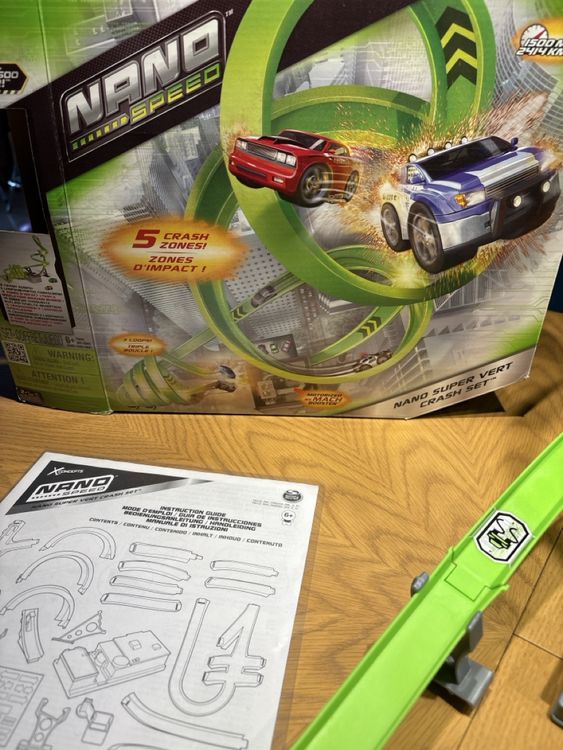 Nano Speed Crash Set, Autorennbahn mit 9 Autos und Zubehör (Gebraucht ...