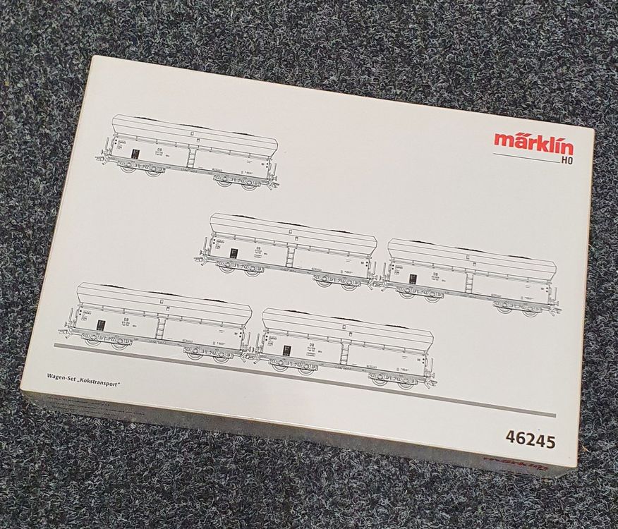SET DE WAGONS TREMIE, DB, MARKLIN 46245, patine + graffitis (Neu ...
