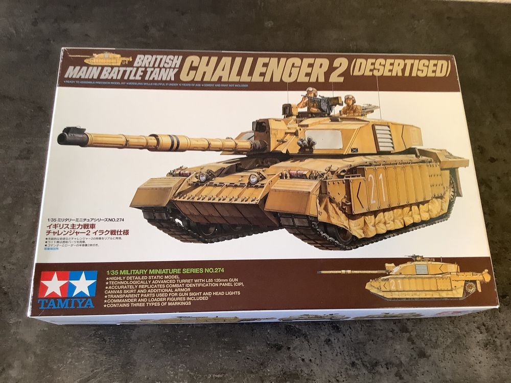 Char Challenger 2 désert - Tamiya 1/35 ème (Neu und originalverpackt ...