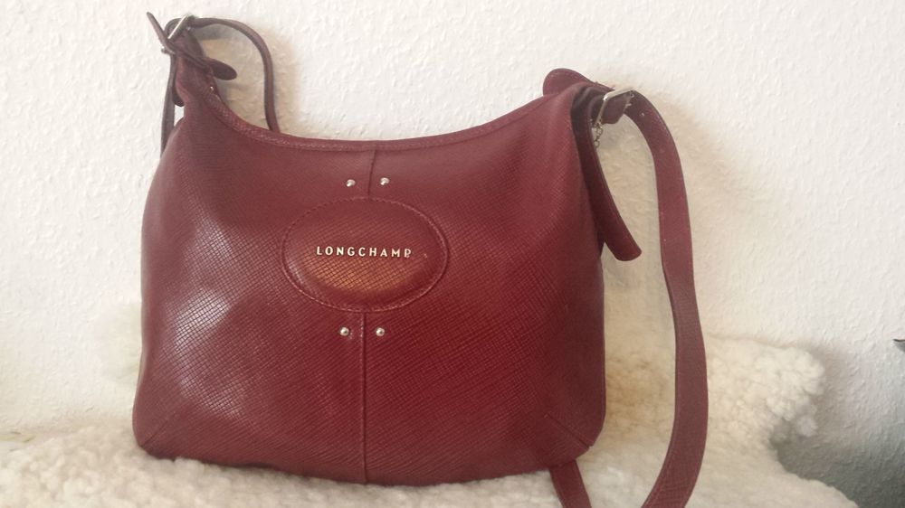 Longchamp Quadri Crossbody Bag, Dunkelrot, Leder (Gebraucht) in Luzern ...