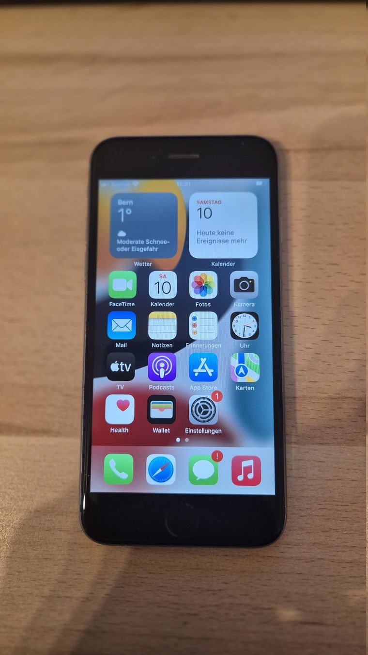 iPhone 6S 128GB Black/Space Gray 2964 mit neuem Akku VHB (Gebraucht) in ...