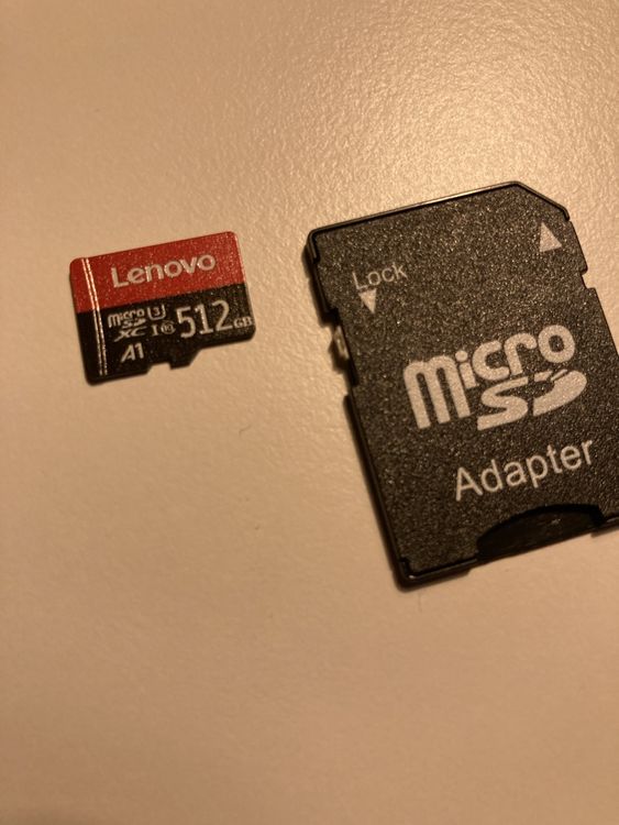 Lenovo Micro SD Karte + Adapter 512GB | Kaufen auf Ricardo