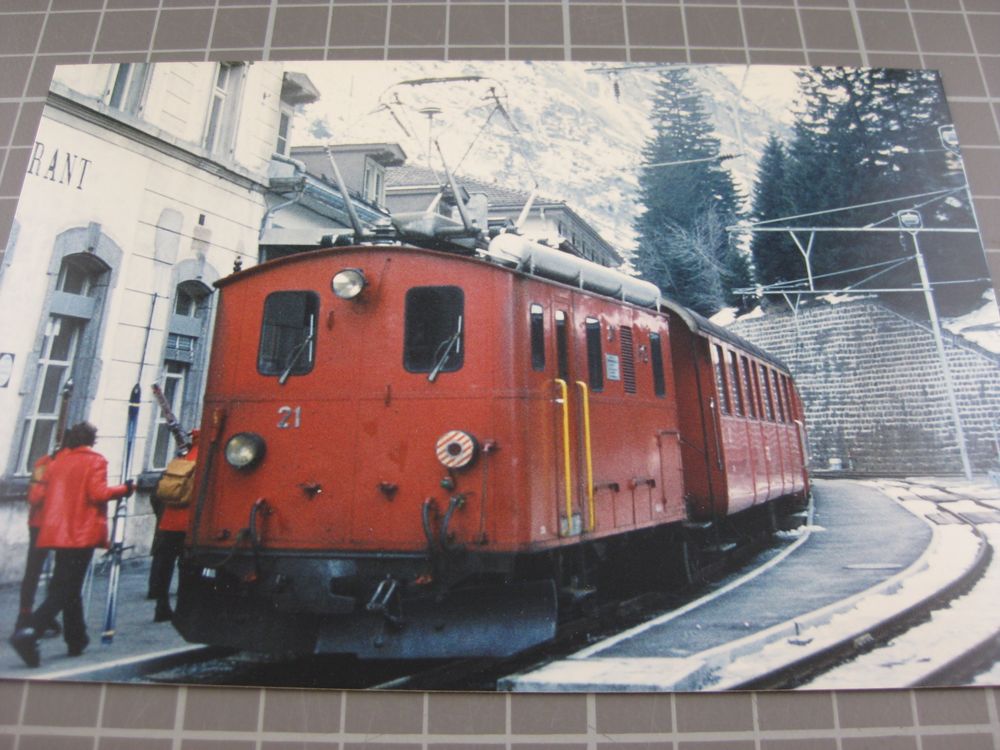 Echtfoto Göschenen mit Zug (Gebraucht) in Malters für CHF 12 – mit Lieferung auf Ricardo kaufen