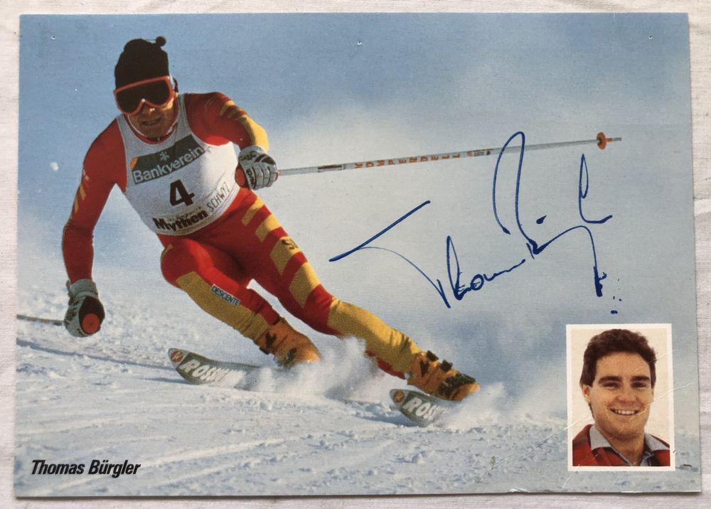 Orig. Autogramm - THOMAS BÜRGLER (Gebraucht) in Schaffhausen für CHF 5 ...