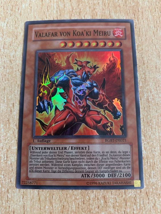 Valafar von Koa'Ki Meiru RGBT-DE021 1. Auflage Super Rare | Kaufen auf ...
