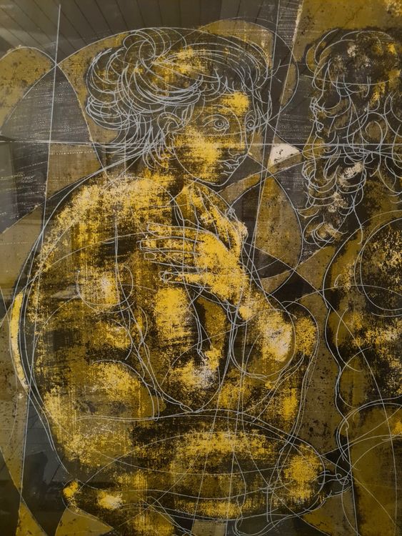 Grossflächige Lithographie von Hans Erni (Gebraucht) in Rotkreuz für CHF 790 – nur Abholung auf ...