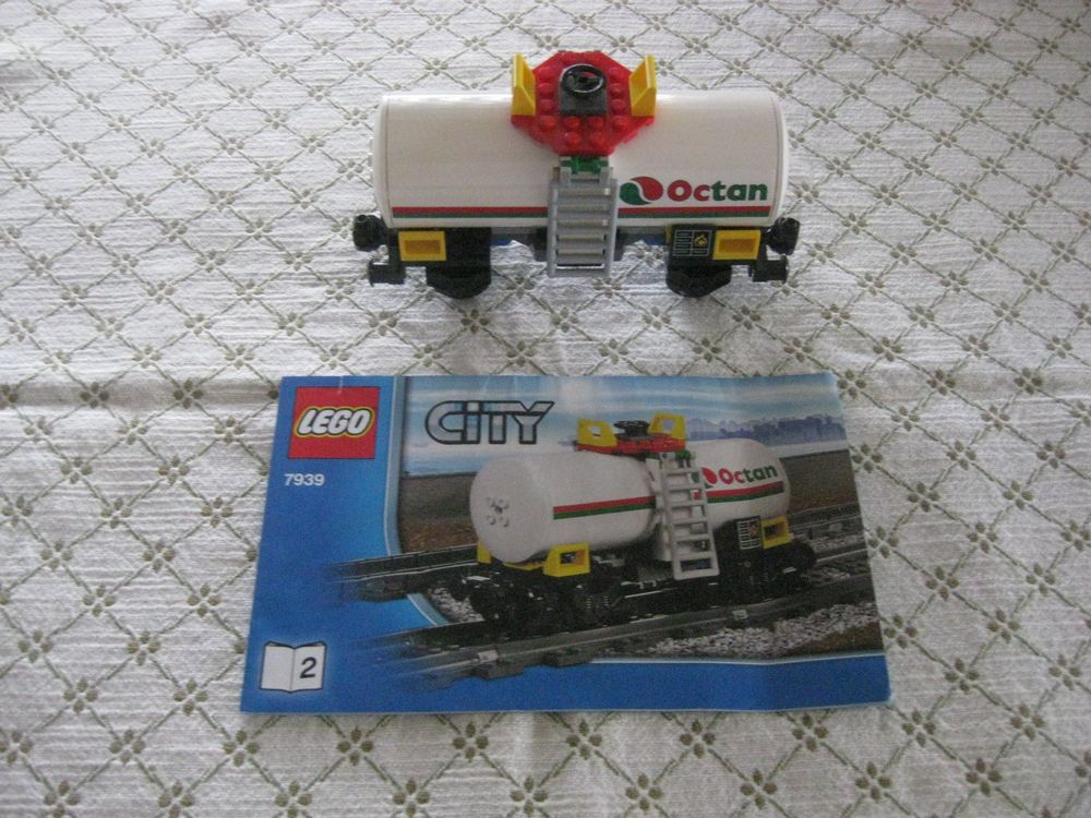 LEGO City Eisenbahn 7939 Kesselwagen Tank Octan mit Bauanl (Gebraucht ...