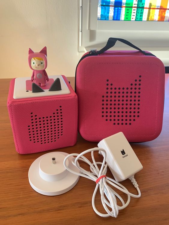 Toniebox Starterset Pink inkl. Kreativ-Tonie und Transporter (Gebraucht ...