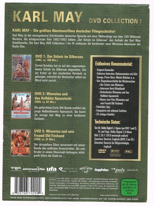 Karl May DVD Collection 1 (3 DVDs) (Gebraucht) in Bowil für CHF 15.1 ...