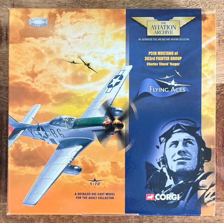 Corgi 49302 P-51D Mustang „Chuck Yeager USAAF“ (Neu und originalverpackt) in Laufen für CHF 80 ...