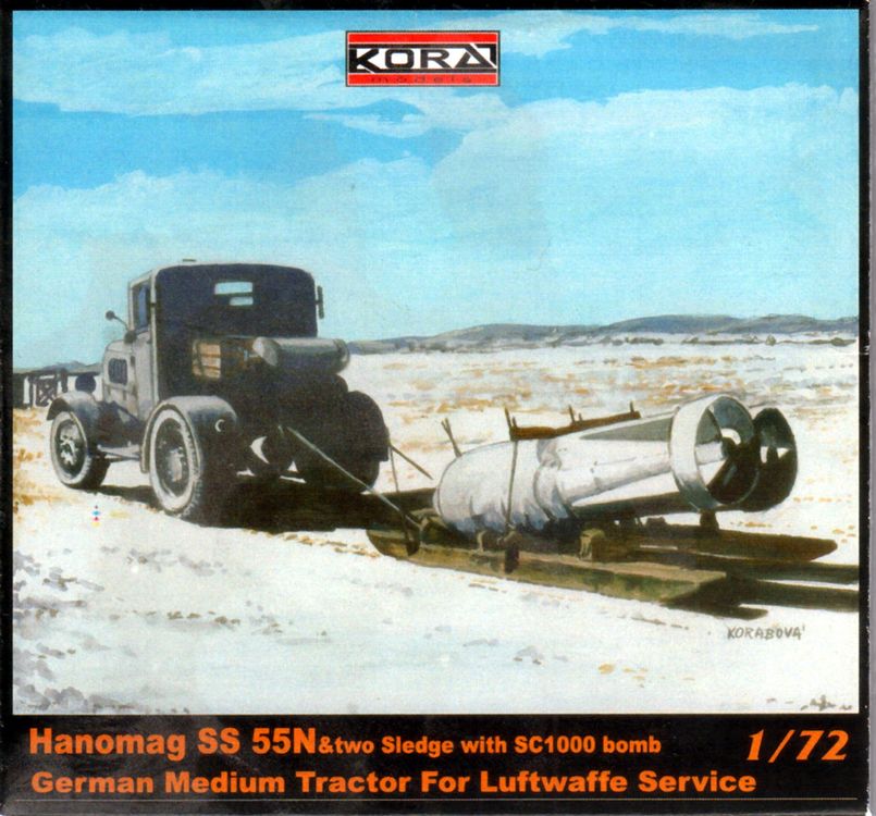 1/72 Hanomag SS 55N & two Sledge with SC1000 bomb Kora A7235 | Kaufen ...