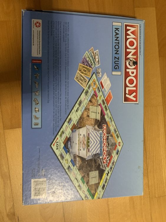 Monopoly Kanton Zug Hasbro (Neu und originalverpackt) in Mettmenstetten für CHF 10 – mit ...