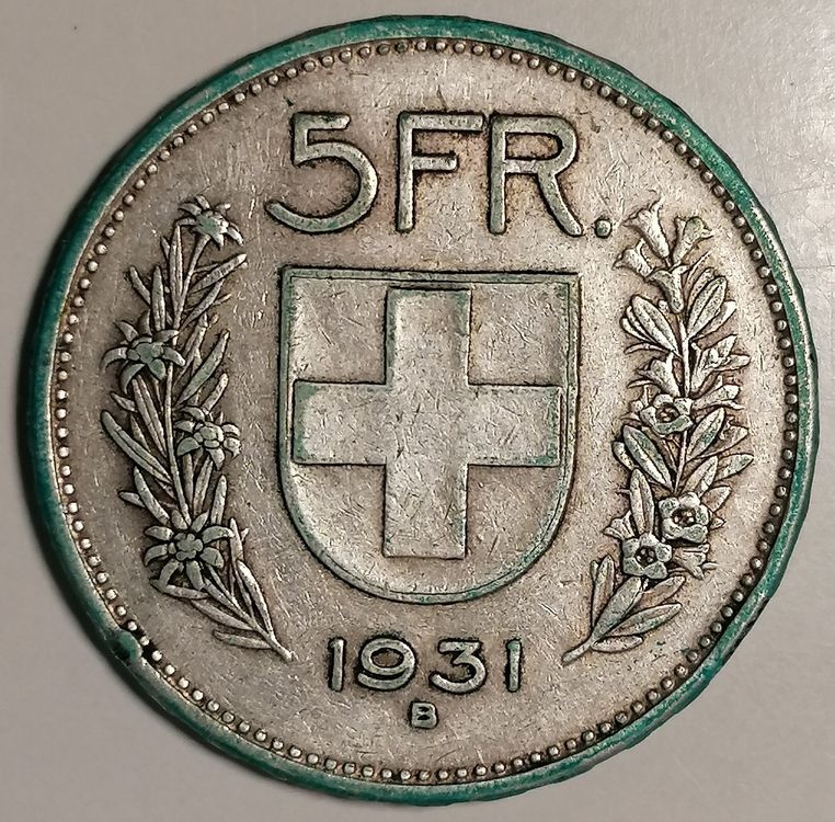 5 Franken Schweiz 1931 | Kaufen auf Ricardo