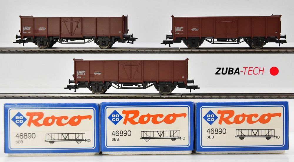 Roco 3x Hochbordwagen DB GS H0 mit OVP | Kaufen auf Ricardo