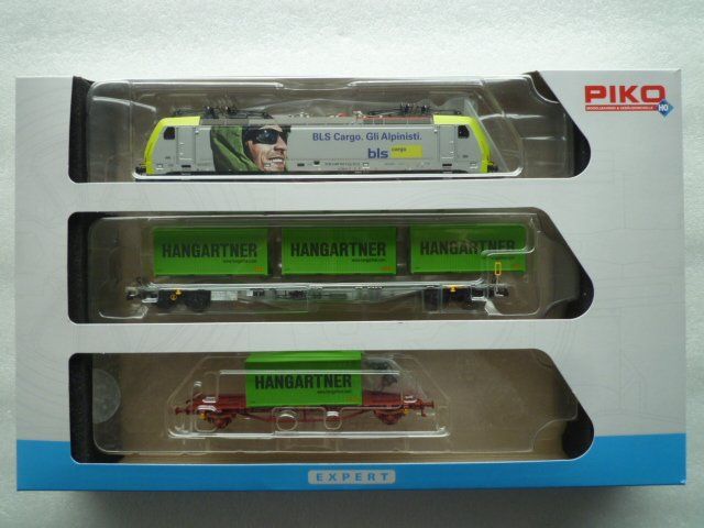 PIKO Set BLS Re 486 Alpinisti & Hangartner Tragwagen SBB/FS | Kaufen ...