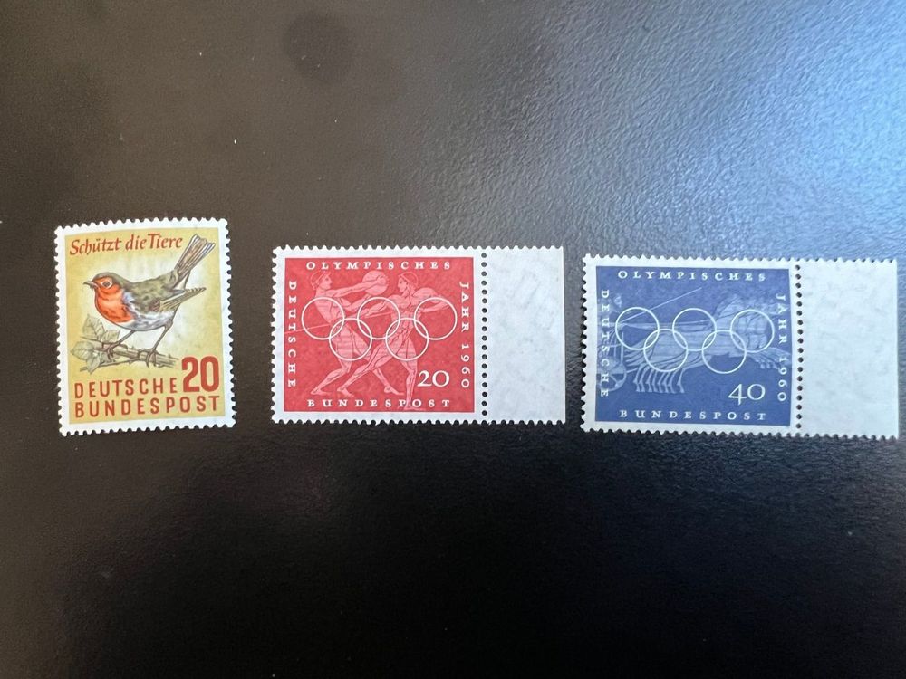 3 timbres neufs** 1957/60 RFA selon photo (Gebraucht) in Charmey ...
