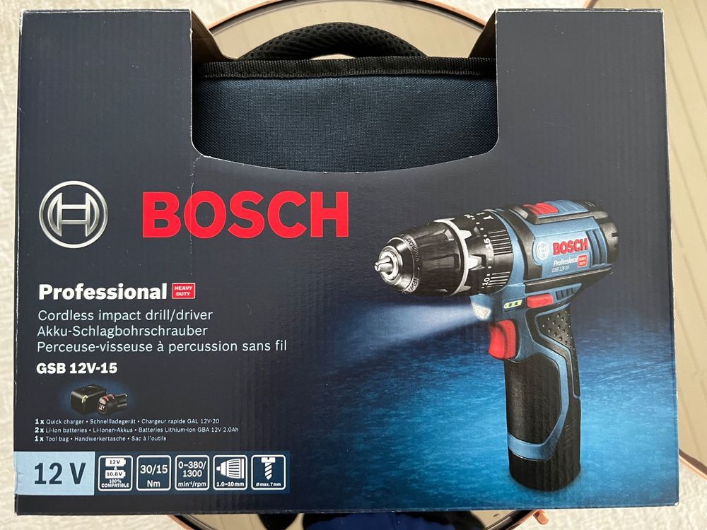 Bosch Professional GSB 12V-15 | Kaufen auf Ricardo