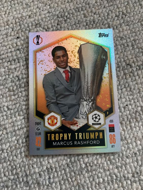 Marcus Rashford Trophy Triumph Match Attax 24/25 (Neu (gemäss ...