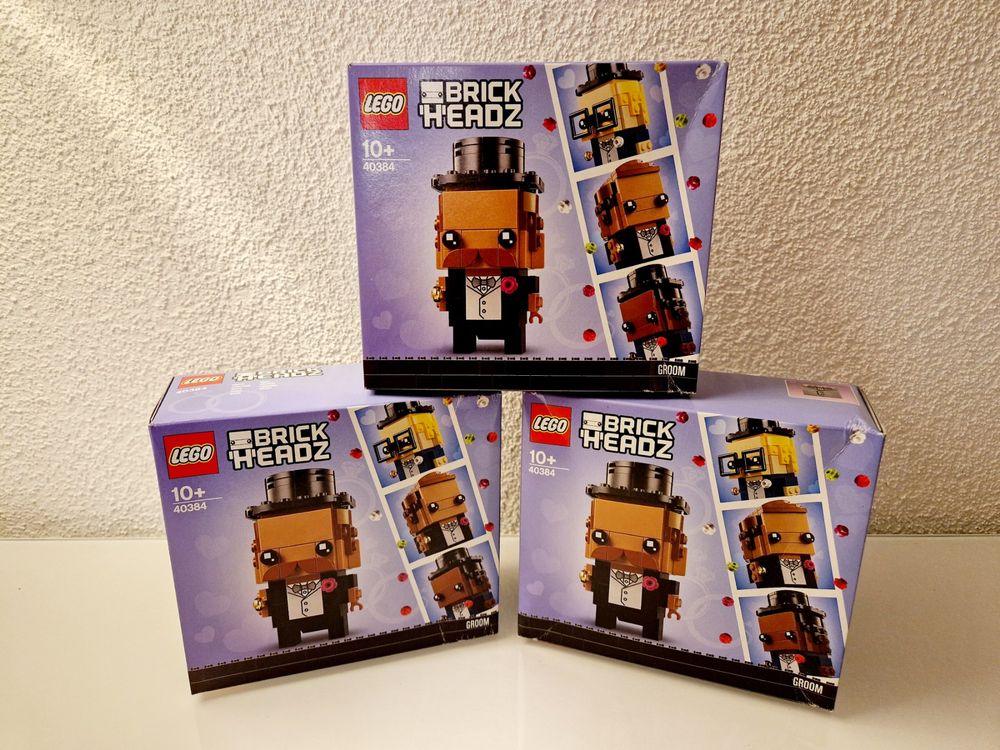 LEGO BrickHeadz 3x Bräutigam 40384 (Neu und originalverpackt) in ...