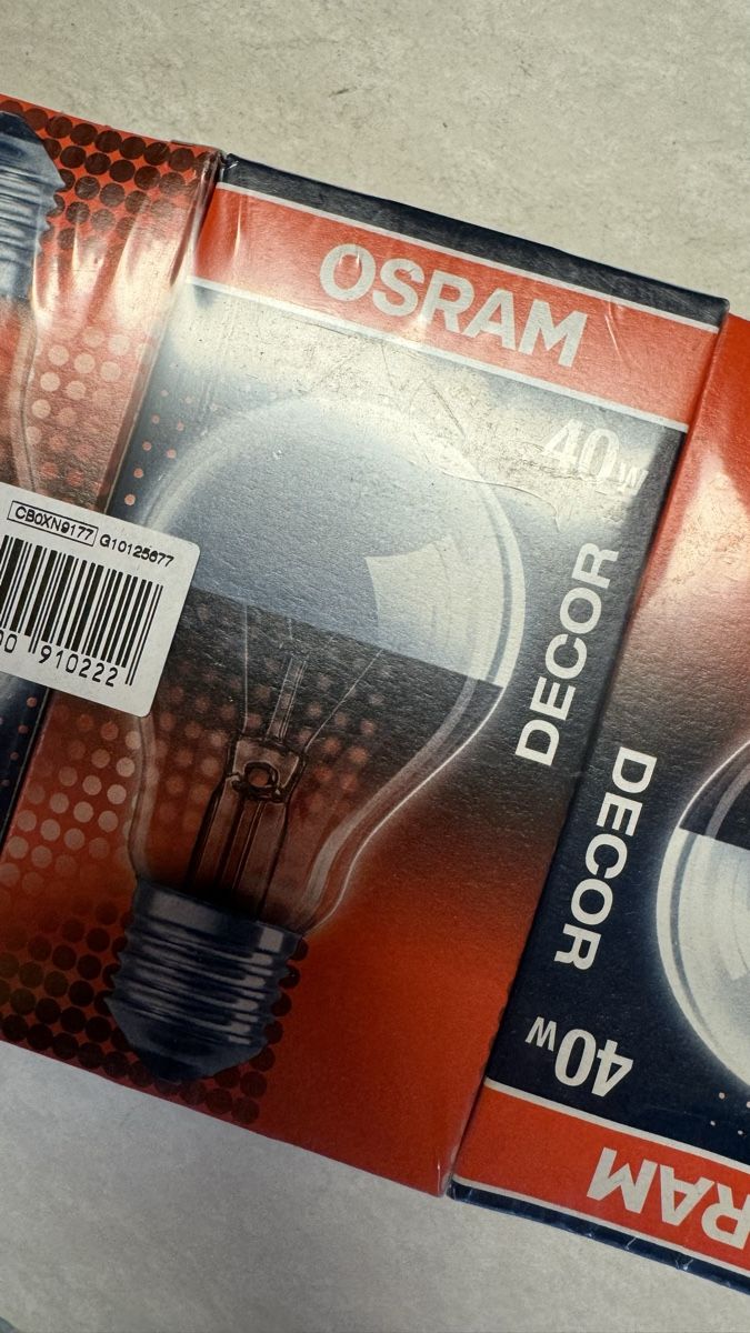 Osram Decor Silver Mirror 40W Glühbirnen E27, 5er Pack, (Neu und ...