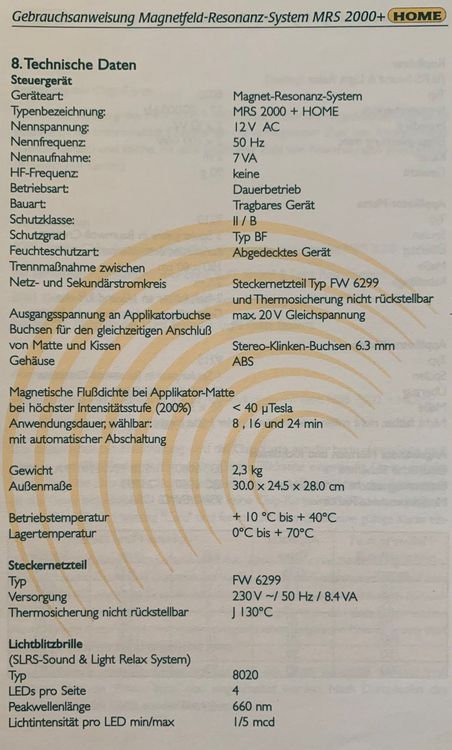 Vita-Life Magnetfeld-Resonanz-System MRS 2000+ Home (Gebraucht) in Wetzikon ZH für CHF 379 – mit ...