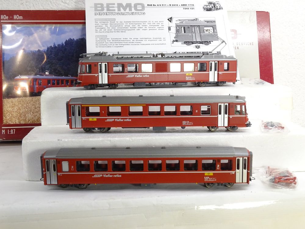 Bemo 7243 121 Churer Voralpenexpress Be4/4, ABDt, H0m,OVP | Kaufen auf ...