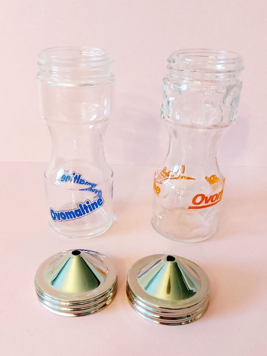 Vintage CH Design 2xOvomaltine Ovi Zuckerstreuer Glas (Gebraucht) in ...