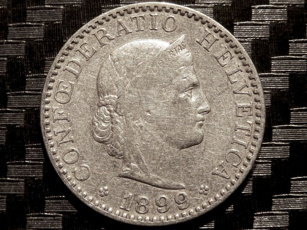 1899 - 20 cts. 0.50 Mio.!!! 4.00gr!!! (Gebraucht) in Courgenay für CHF 2.9 – mit Lieferung auf ...