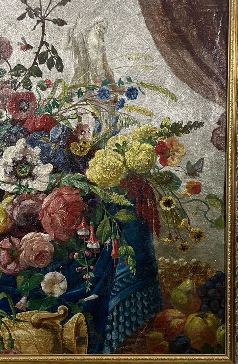 Antikes grosses Stillleben Gemälde mit Rosen & Früchten (Gebraucht) in Root für CHF 200 – mit ...