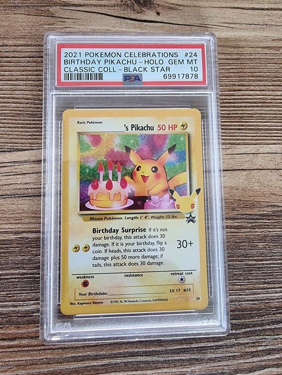 Pokemon PSA 10 Birthday Pikachu Classic Collection | Kaufen auf Ricardo