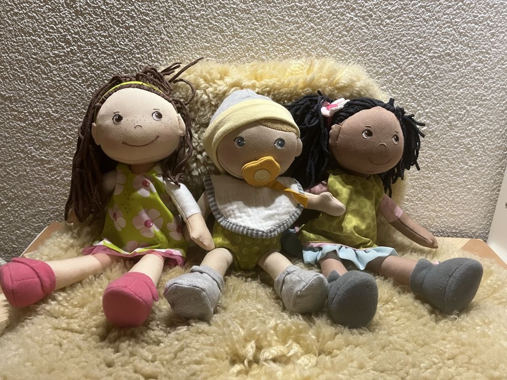 3 Haba Puppen, wenig bespielt (Gebraucht) in Jegenstorf für CHF 30 – mit Lieferung auf Ricardo ...