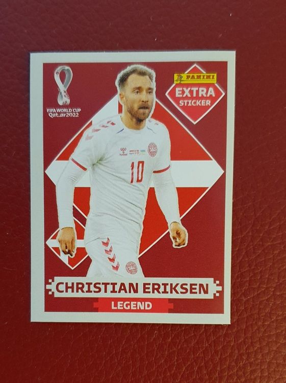 Panini Qatar 2022 Christian Eriksen EXTRA STICKER Legend (Neuf (Voir ...