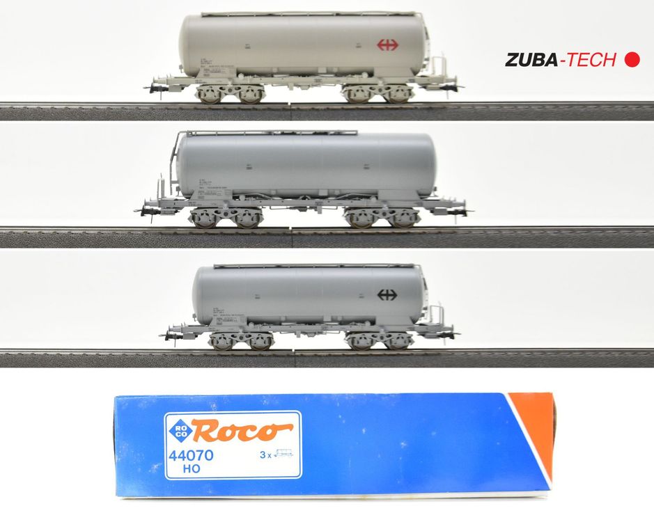 Roco 44070 Kesselwagen-Set 3-tlg der SBB, H0 GS mit OVP (Neu (gemäss ...