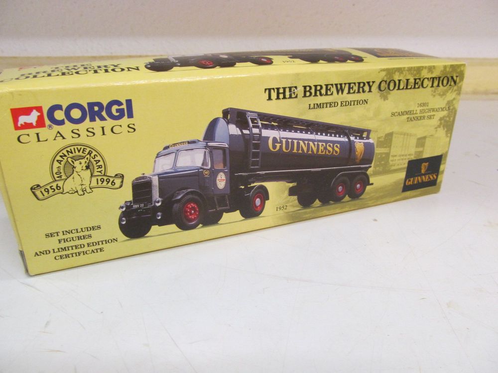 GUINNESS TANK SCAMMELL HIGHWAYMAN TANKERSET LIMITED CORGI (Neu und ...