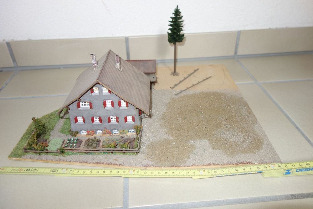 H0 Häuser Ensemble Modul 1 (43 x 35 cm) (Gebraucht) in Schachen b Herisau für CHF 17 – mit ...