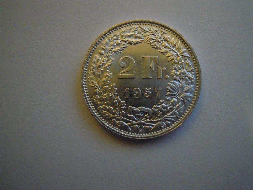 2 Fr. 1957 unz/stgl | Kaufen auf Ricardo