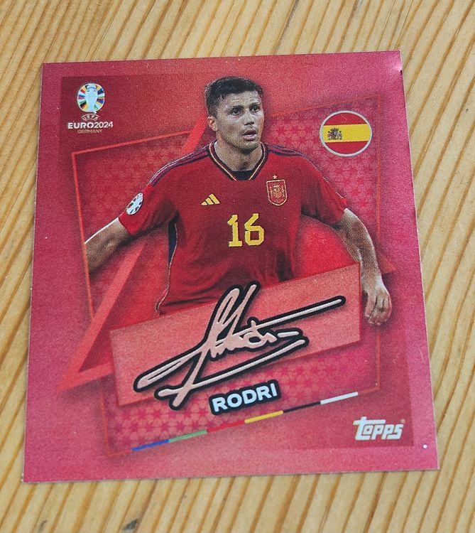 ESP SP Rodri signed Topps UEFA EURO 2024 Germany | Kaufen auf Ricardo