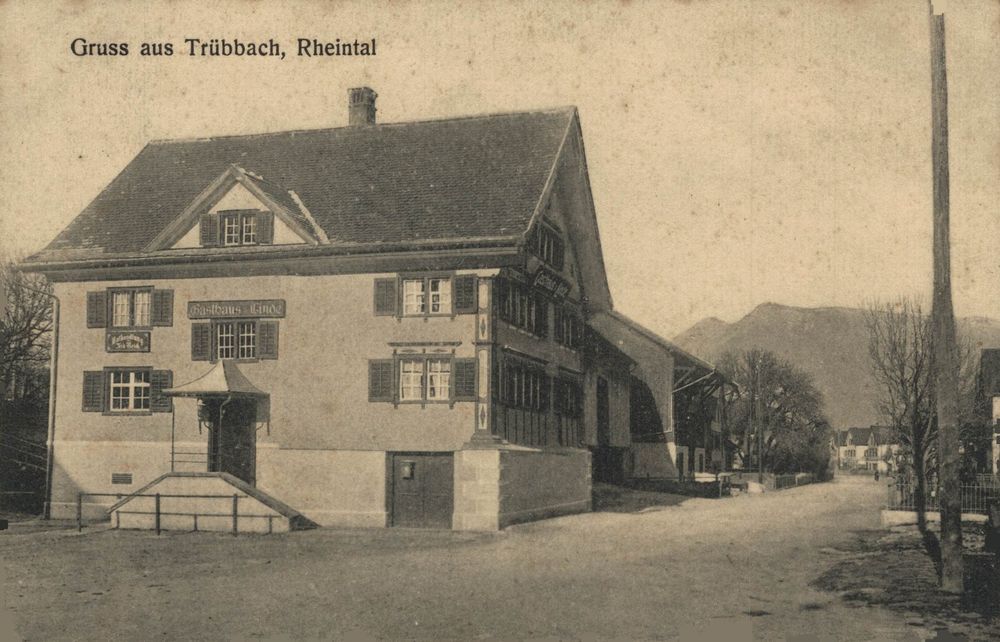 Gruss aus Trübbach, Rheinthal, Gasthaus Linde (Gebraucht) in ...
