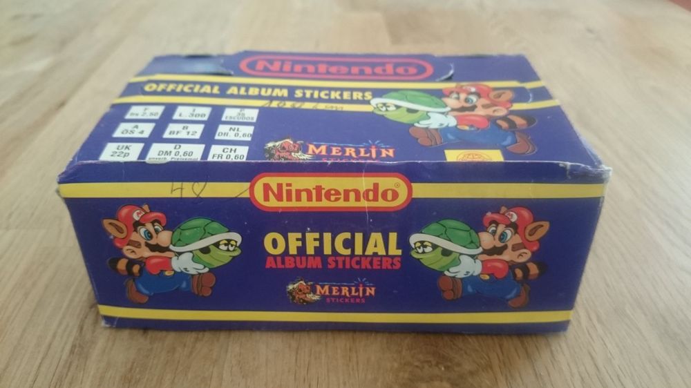 NINTENDO OFFICIAL ALBUM STICKER BOX 1992 (Neu (gemäss Beschreibung)) in ...
