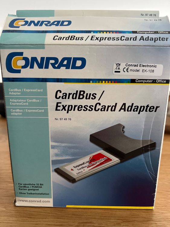 CardBus / ExpressCard Adapter (Gebraucht) in für CHF 1 – mit Lieferung ...