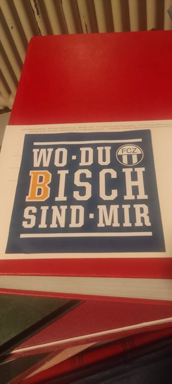 FCZ Fan Sticker "Wo du bisch sind mir" FC Zürich (Neu (gemäss ...