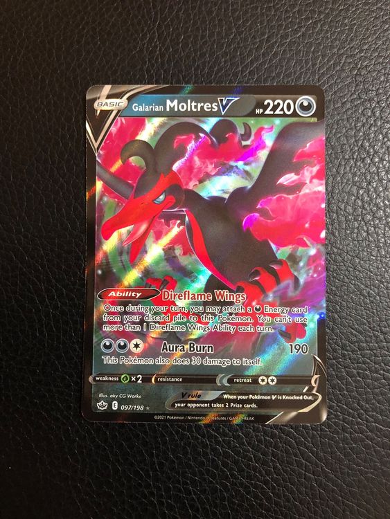 Chilling Reign Galarian Moltres V 97/198 Ab 1 | Kaufen auf Ricardo
