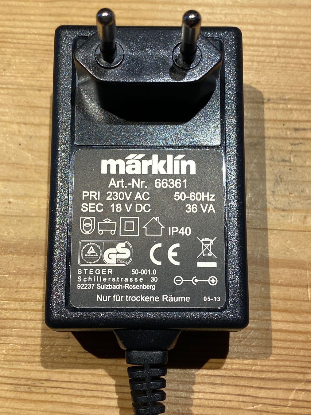 Starkes Märklin 66361 Netzteil 36VA, neuwertig (Gebraucht) in ...