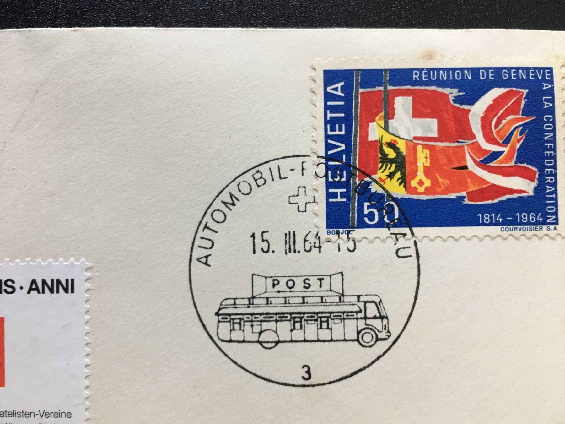 Automobil Postbureau 15.3.64 Uzwil + 125 Jh VSPhV unikat (Gebraucht) in ...