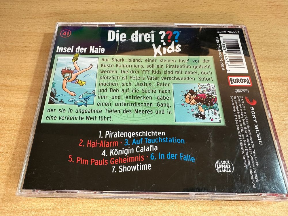 W1 Boris Pfeiffer – Die Drei ??? Kids 41 - Insel Der Hai (Gebraucht) in ...