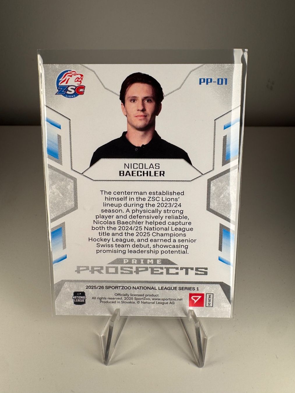 PP-01 Nicolas Baechler ZSC Lions PRIME PROSPECTS SportZoo (Neu (gemäss ...