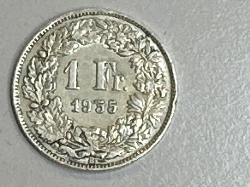 1 Fr. Silber Schweiz 1955 ss+ | Kaufen auf Ricardo