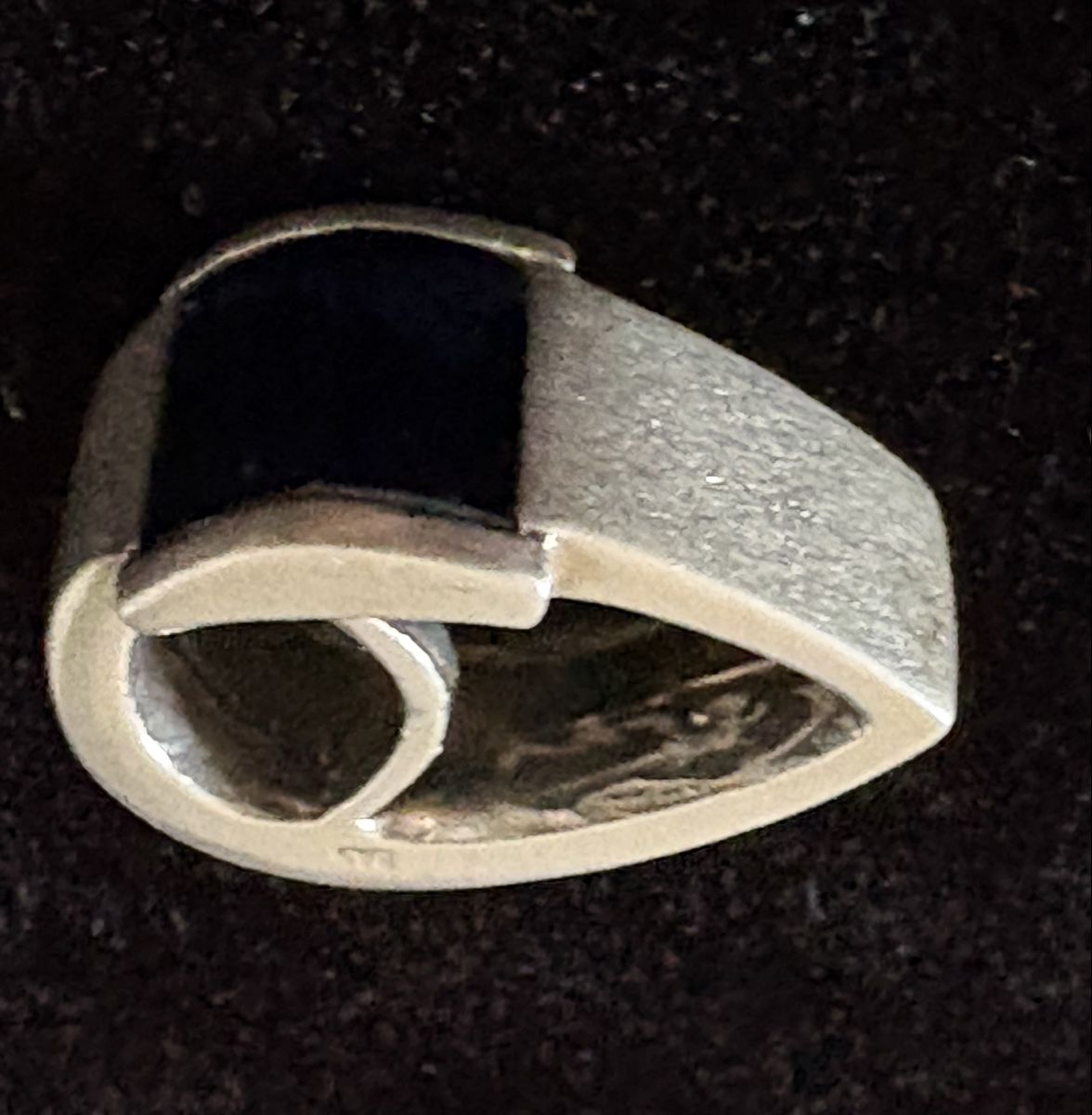 Eleganter Anhänger Silber mit blauem Stein Zeitloser Schmuck (Gebraucht ...